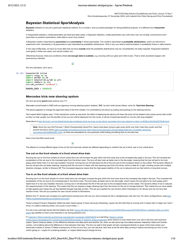 Bayesian Telemetry Abridged Pymc Jupyter Notebook | PDF | Probability Theory | Statistical Theory