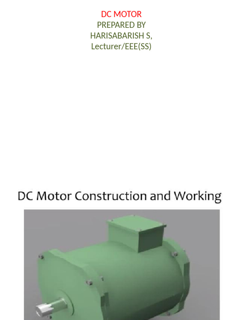 DC Motor | PDF