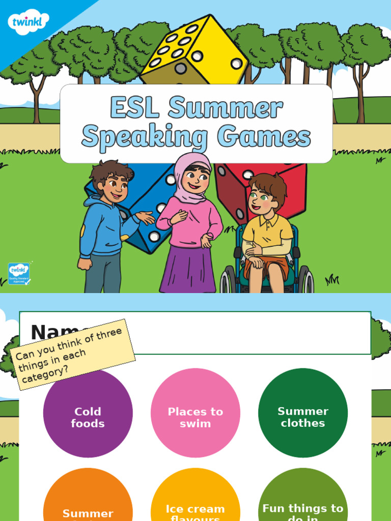 T Eal 1655736987 English Summer Speaking Games Ver 5 | PDF