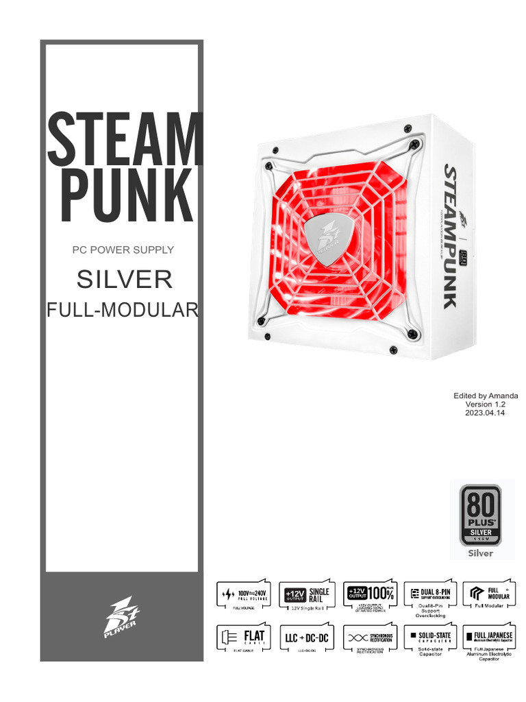 Steampunk Silver Power Supply Specs | PDF | Electrical Engineering ...