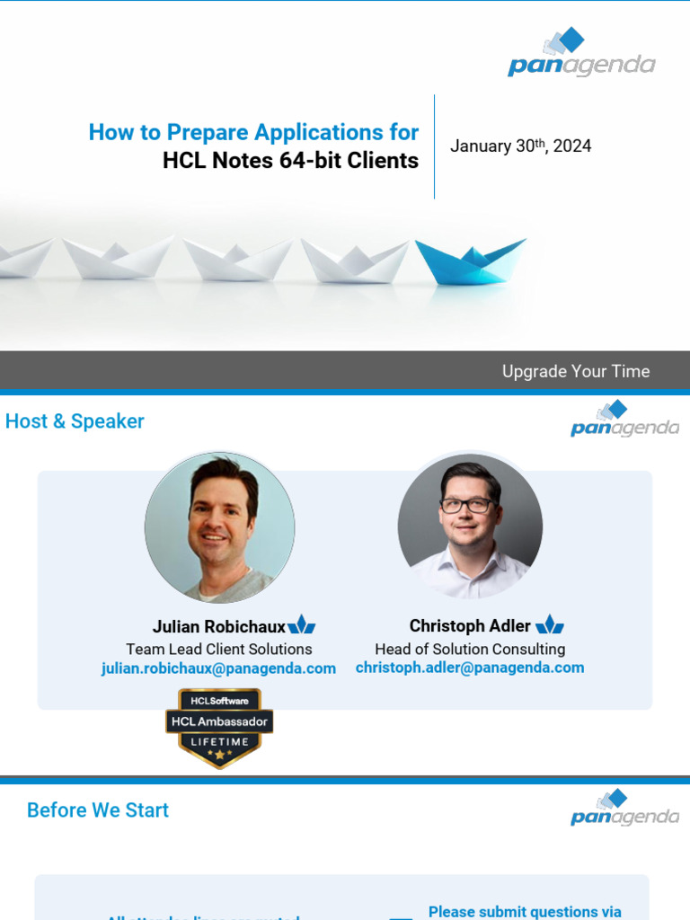 HCL Notes 64-Bit Client Preparation Guide | PDF | 64 Bit Computing ...