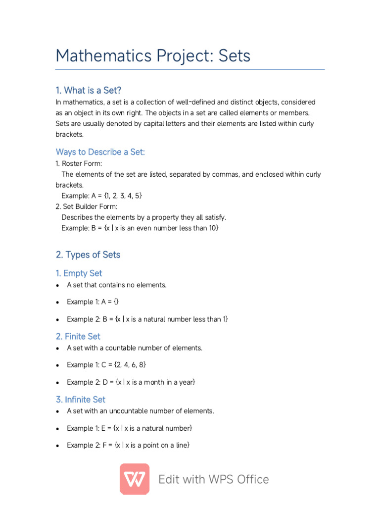 Understanding Set Theory Concepts | PDF | Set (Mathematics) | Mathematics