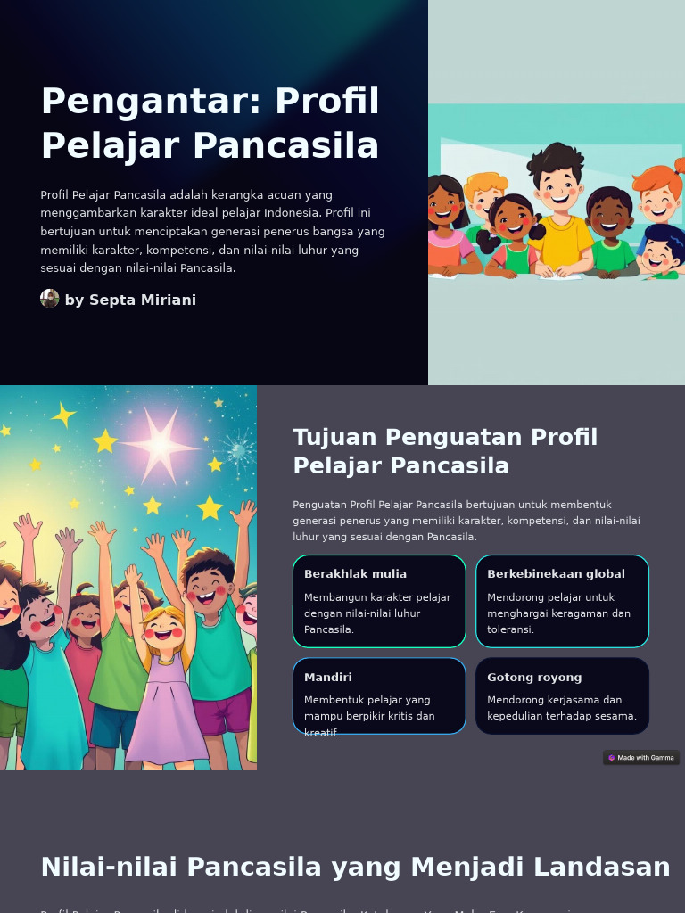 Pengantar Profil Pelajar Pancasila | PDF