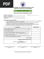 NCOI Annotations Form For Teacher III Applicant | PDF | Educational ...