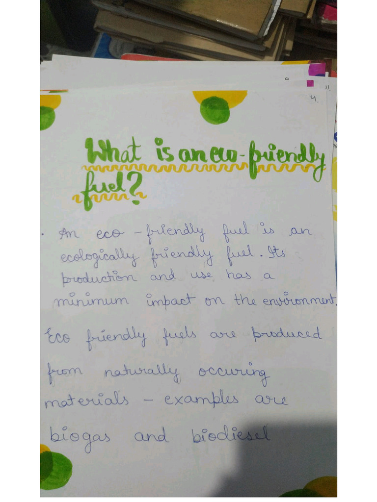 Eco Friendly Fuels | PDF