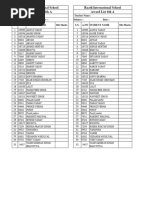 Complete Student Marks List | PDF