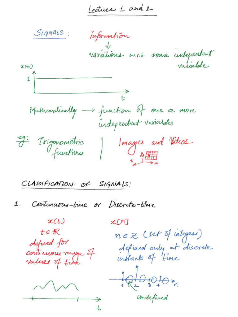 Lecture 1 and 2 | PDF