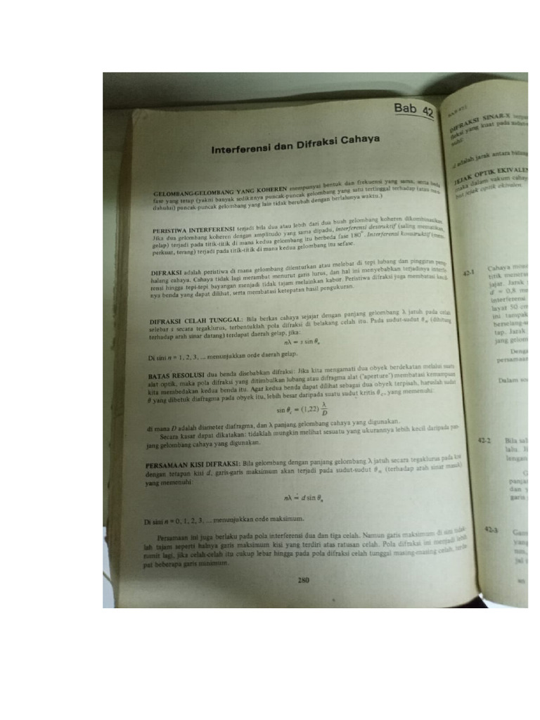 Buku Interferensi Gelombang Cahaya | PDF