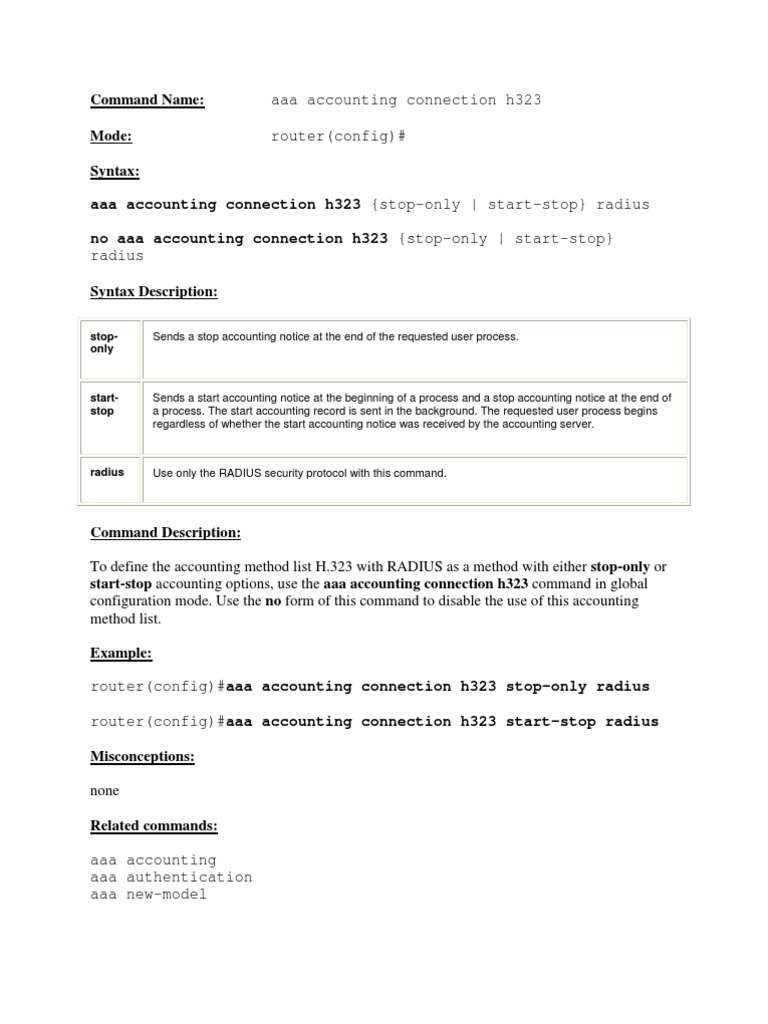 Ccna Security Commands Reference Pdf Radius Command Line Interface 1072