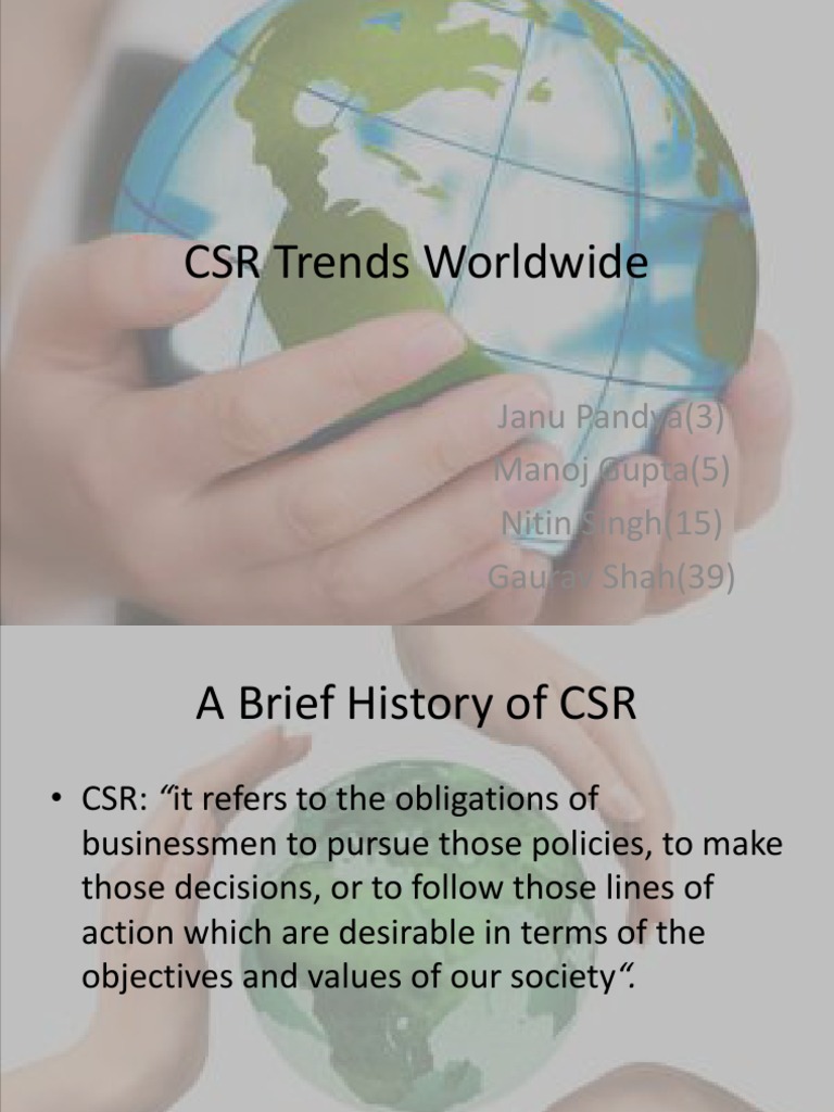 CSR Trends Worldwide | PDF | Social Science
