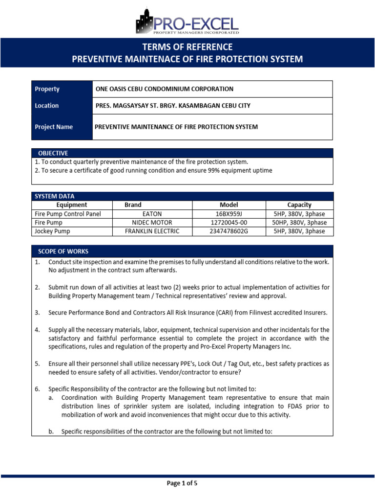 Kauai Fire Alarm Maintenance Plan | PDF | Safety