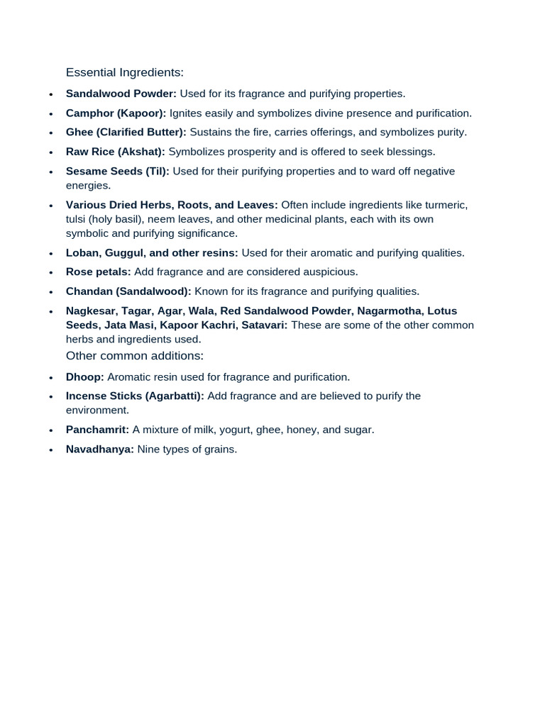Essential Ingredients | PDF