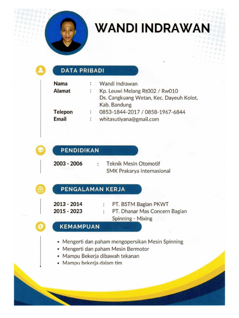 CV Wandi | PDF
