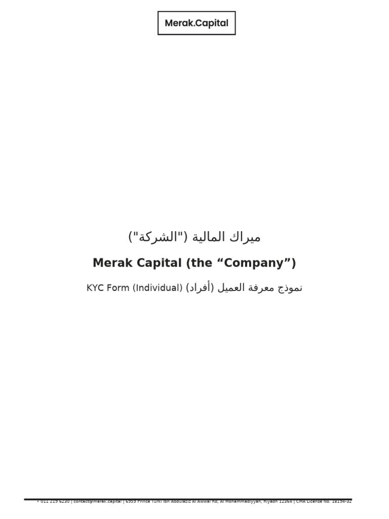 UPDATED Merak Capital - Individuals KYC & Account Opening (1) 2 | PDF