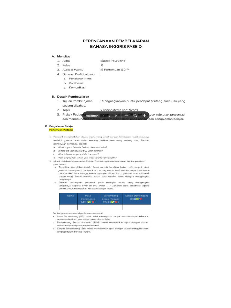 Contoh Modul PM | PDF
