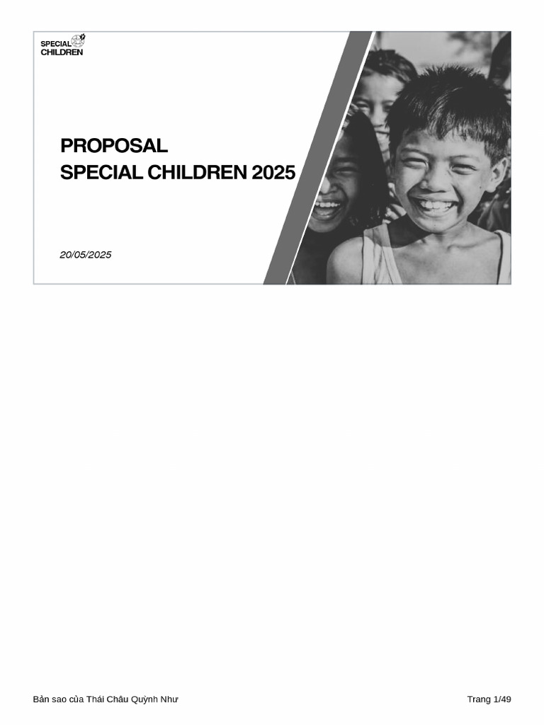 Proposal Special Children | PDF
