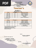 Class Program Grade 4-6 SY2024-2025 | PDF | Learning | Teaching