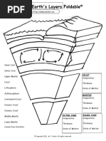 Layers of The Earth Scale Model | PDF | Tectonics | Geophysics