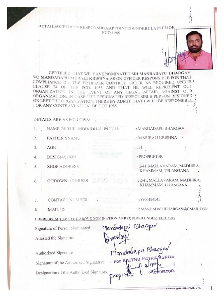 Person Responsible | PDF