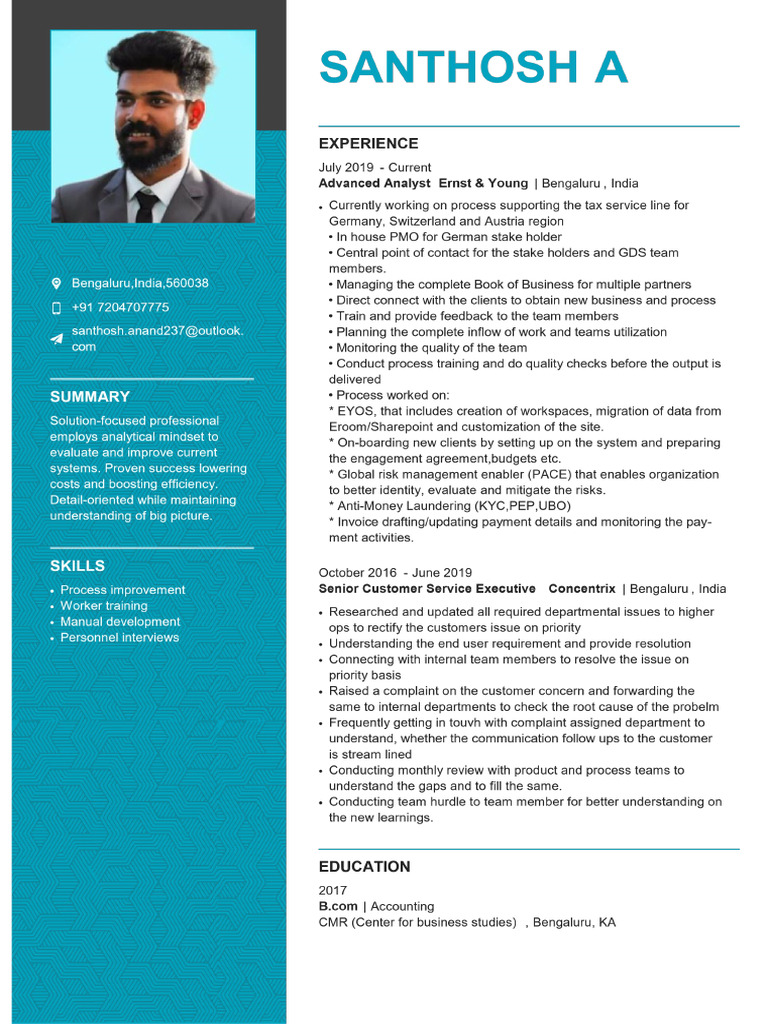 Santhosh CV Latest... | PDF