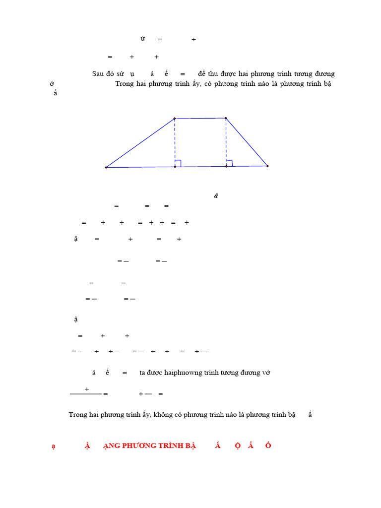 Ly Thuyet Cac Dang Toan Va Bai Tap Phuong Trinh Bac Nhat Mot An 4 | PDF