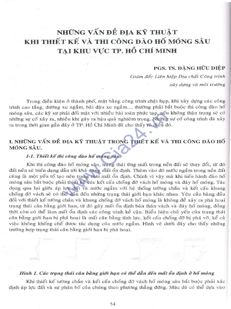 Nhung Van de Dia Ky Thuat... Mong Sau Tai Khu Vuc HCM | PDF