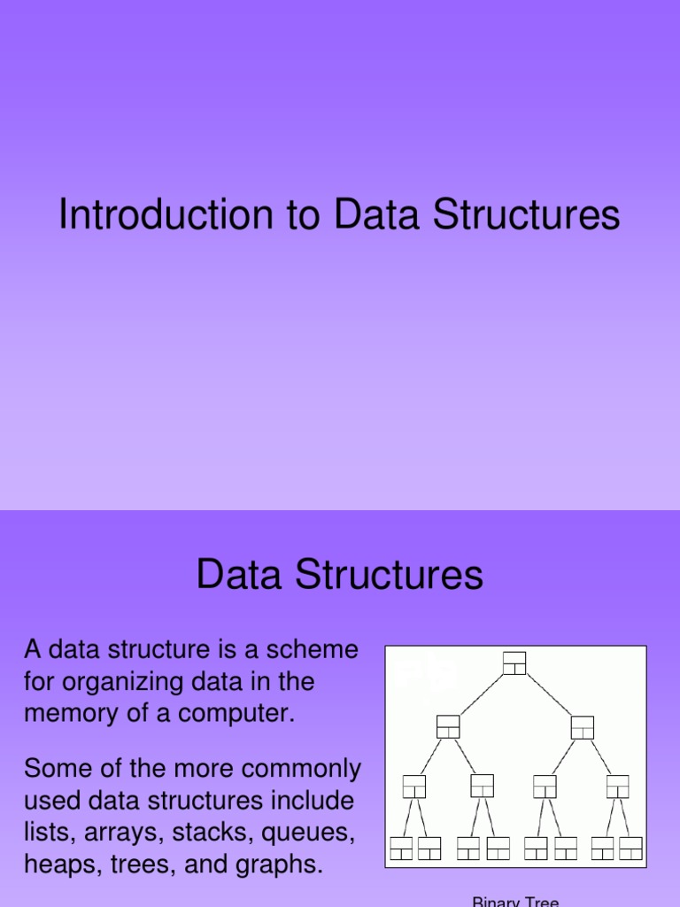 Introduction To Data Structures | PDF | Data Type | Array Data Structure