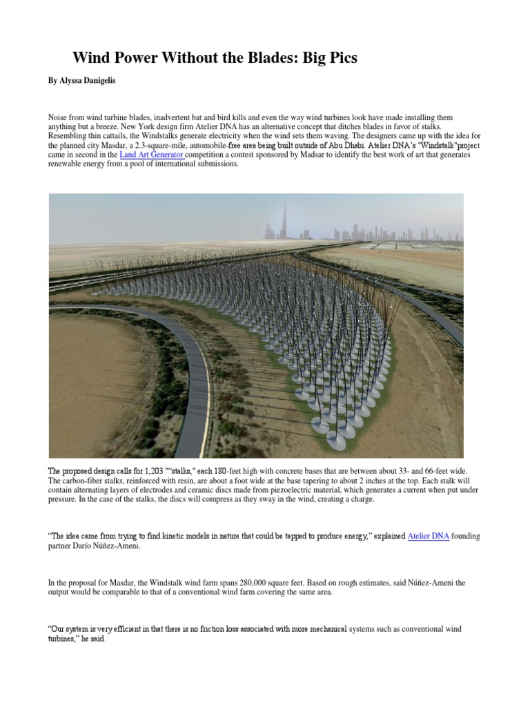 Wind Power Without The Blades | PDF | Wind Power | Wind Turbine