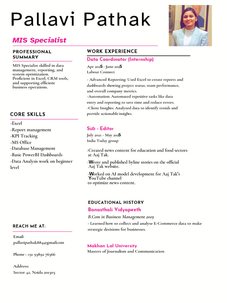 Pallavi Pathak Resume-2 | PDF