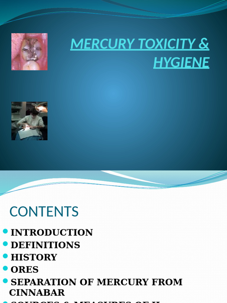 Mercury Toxicity & Hygiene | PDF | Mercury (Element) | Allergy