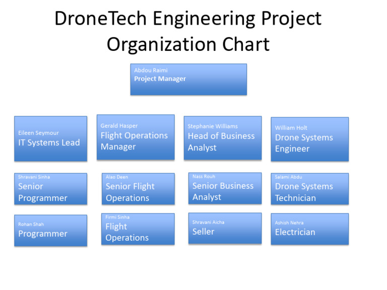 DroneTech Project Team Structure | PDF