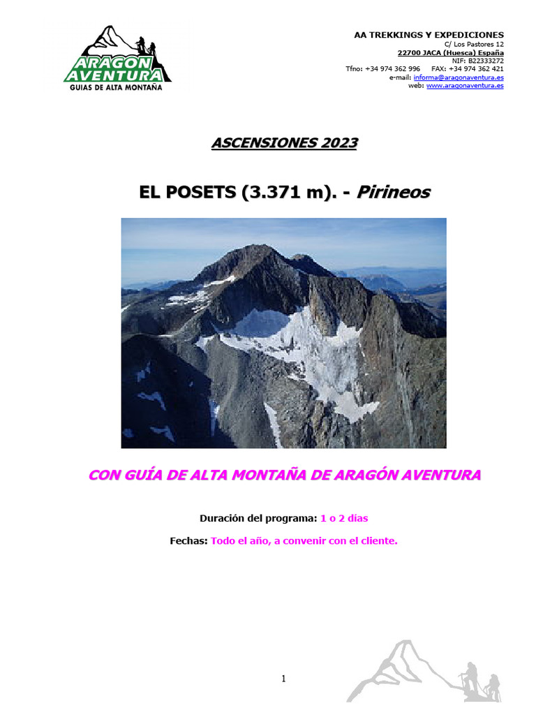 Ficha Tecnica Ascension Posets 2023 | PDF | Atmósfera | Ciencias atmosféricas