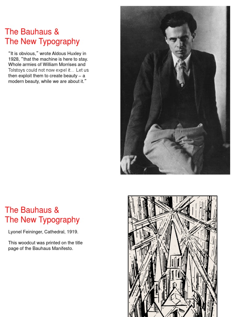 The Bauhaus & The New Typography | PDF | Communication Design | Writing