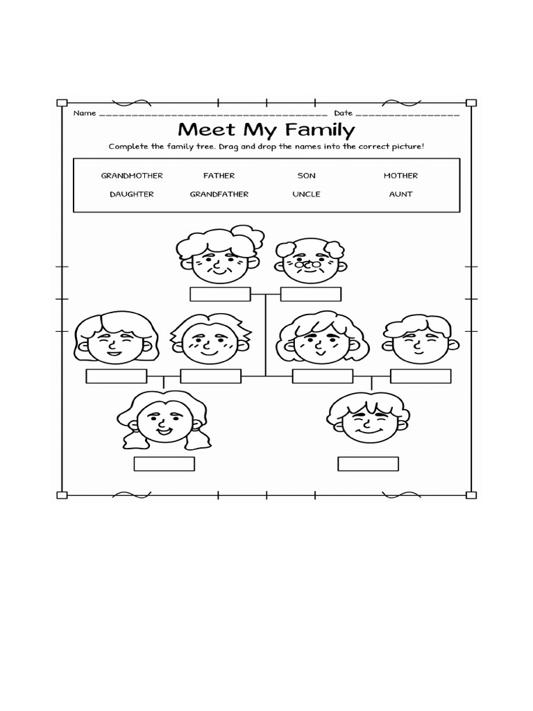 Meet My Family Worksheet - 25128.jpg | PDF