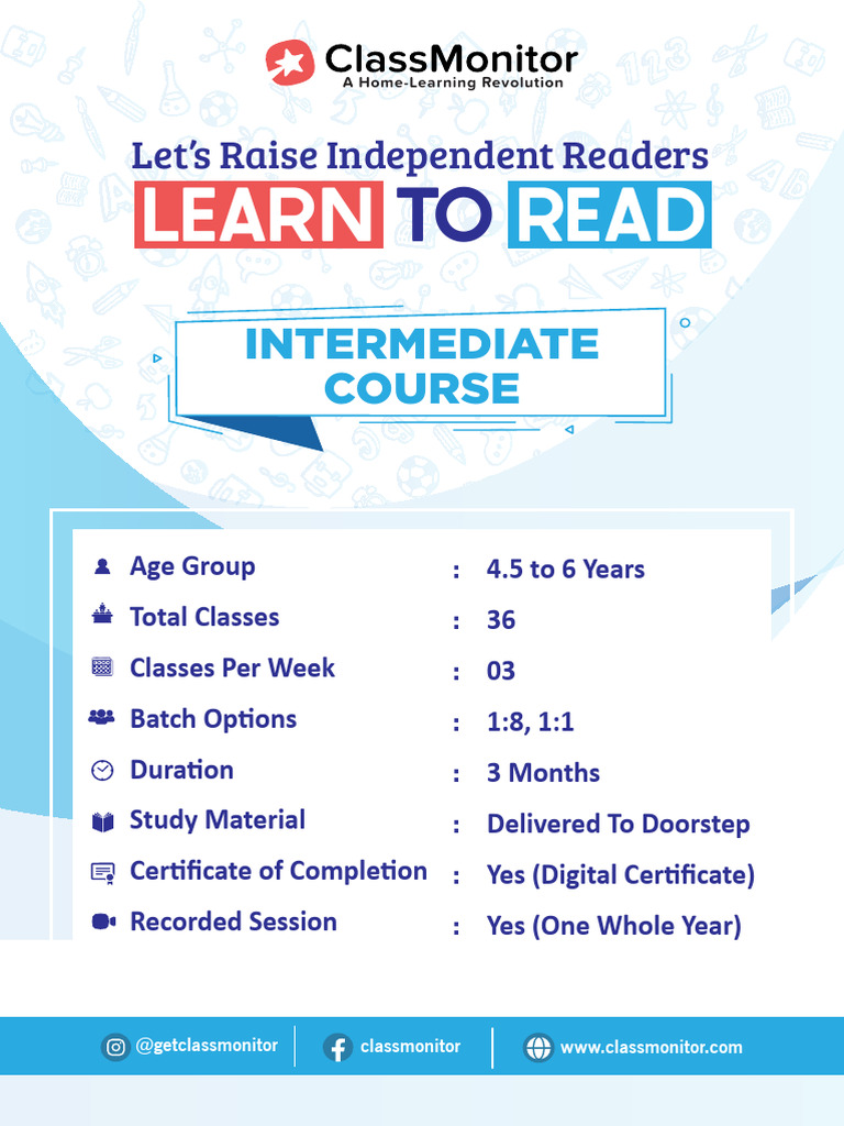 Phonics Brochure (Intermediate) | PDF