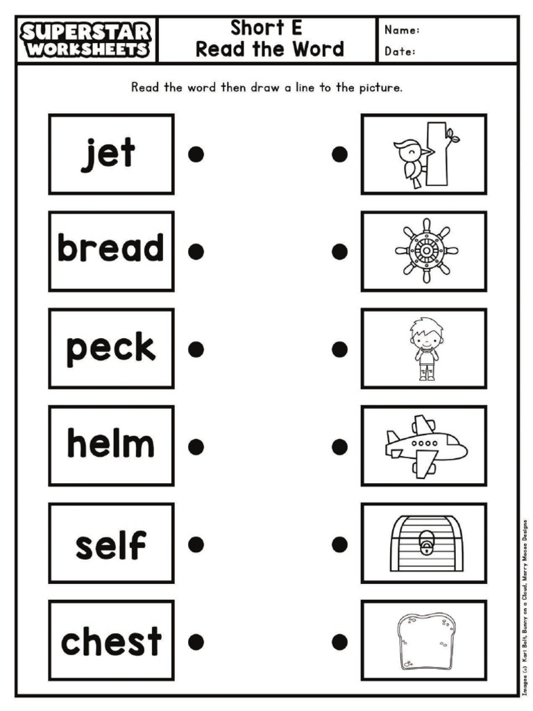 Short e Word Sound | PDF