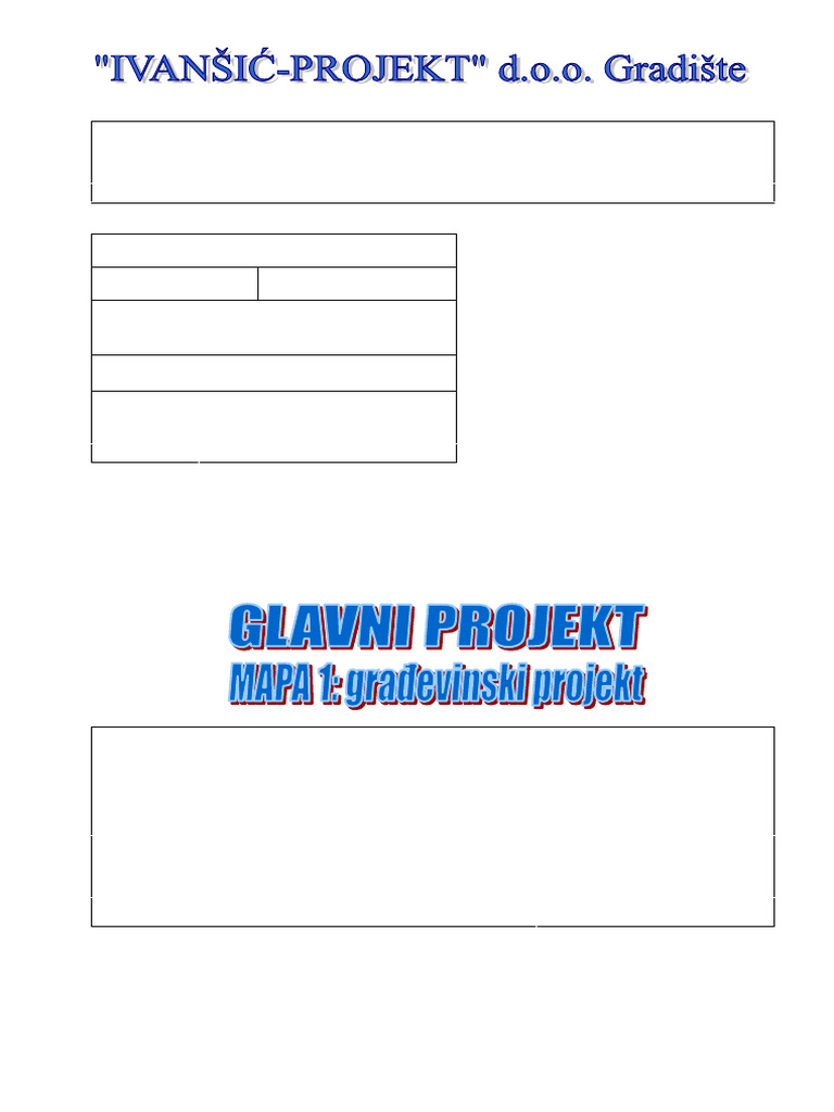 Glavni Projekt PDF | PDF