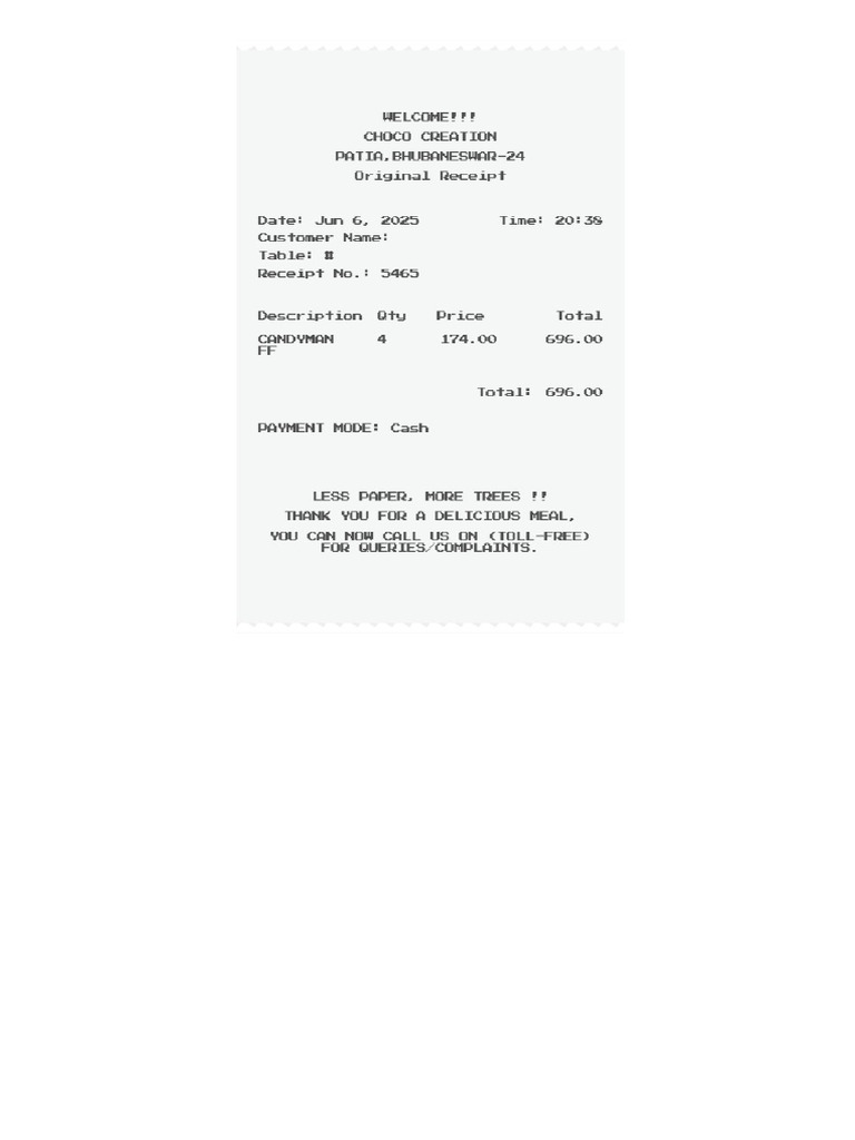 Restaurant Bill | PDF