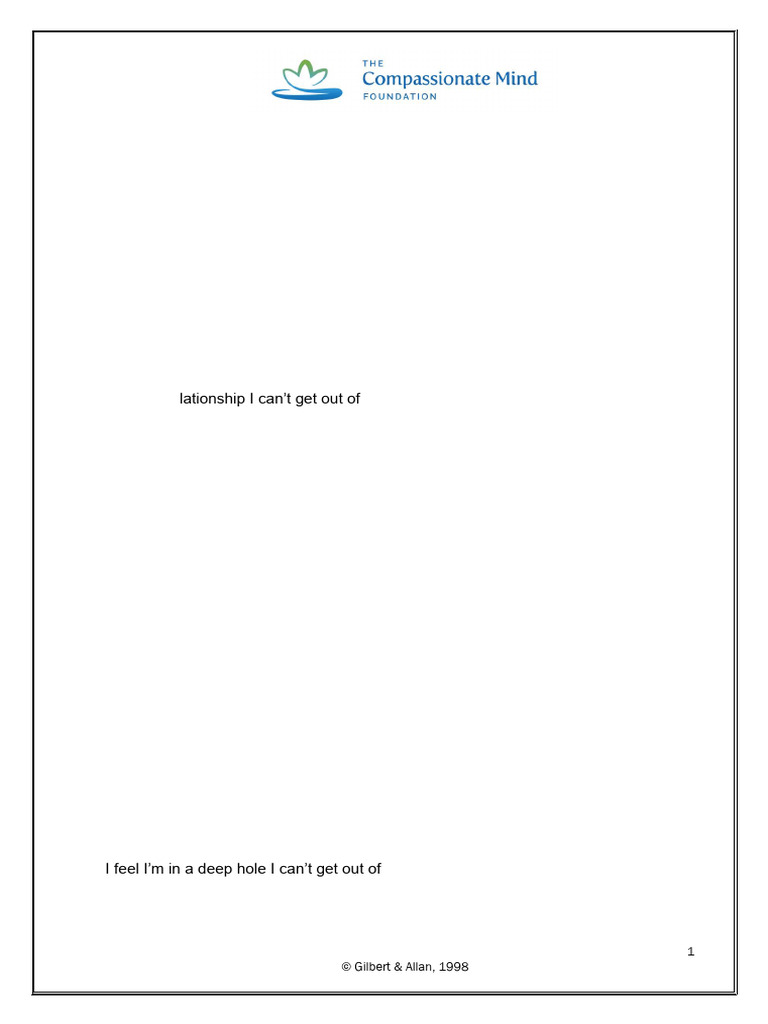 Entrapment Scale | PDF | Psychology | Behavioural Sciences