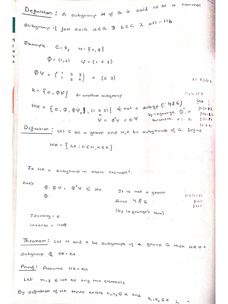 Group Theory Notes | PDF
