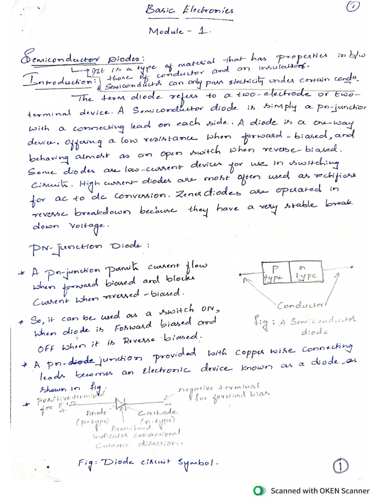 Basic Electronics Module1 | PDF