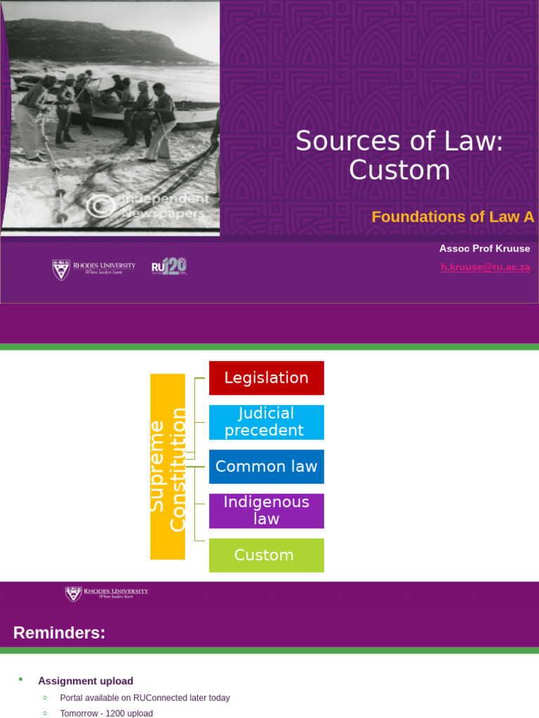 Customary Law as a Legal Source | PDF | Sources Of Law | Common Law