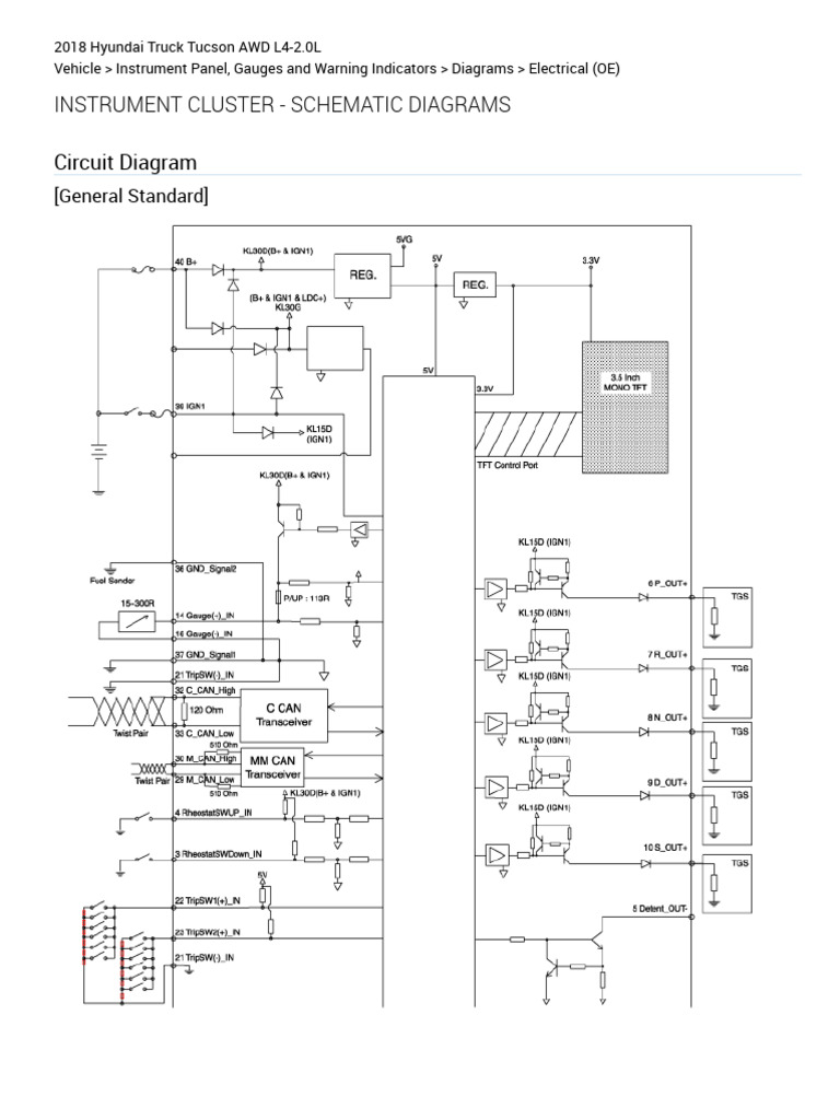 Instrument Cluster - Schematic Diagrams (Instrument Panel, Gauges and ...