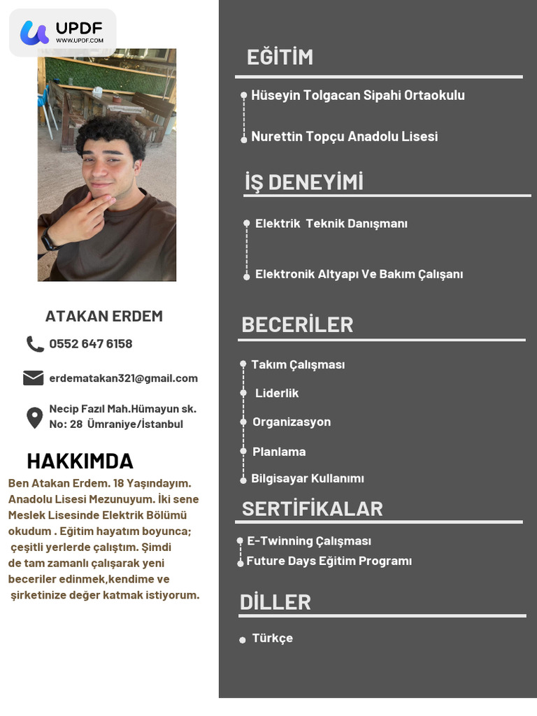 Atakan CV | PDF