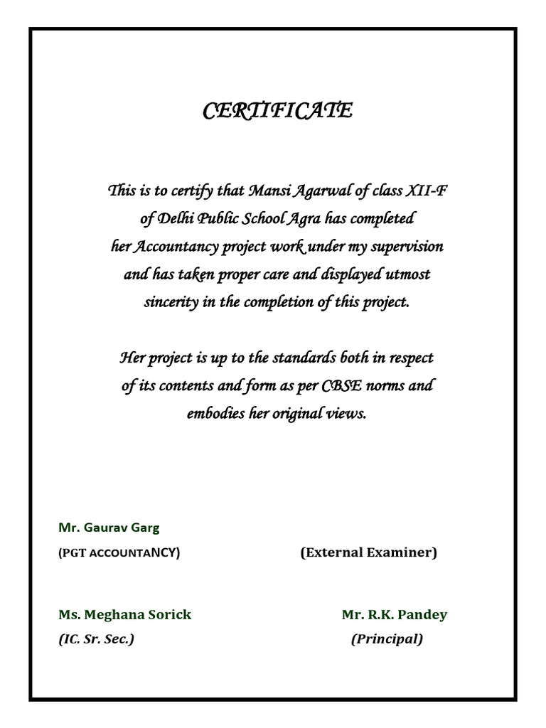 Certificate BST | PDF