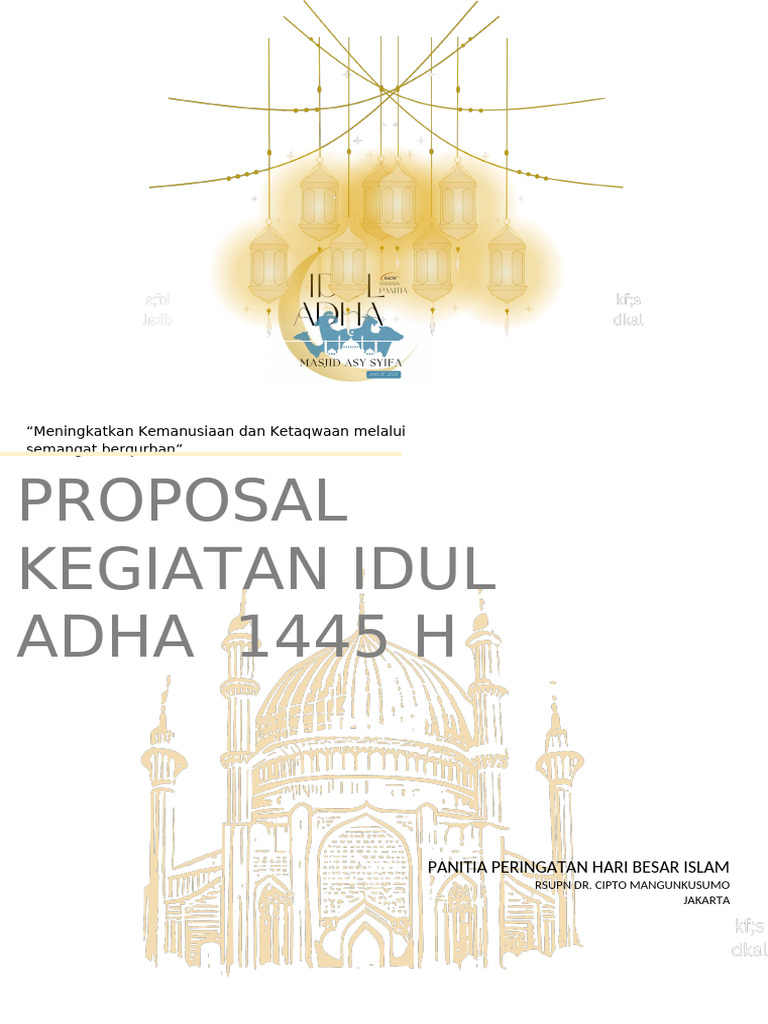 Proposal Qurban Idul Adha 1445 H | PDF