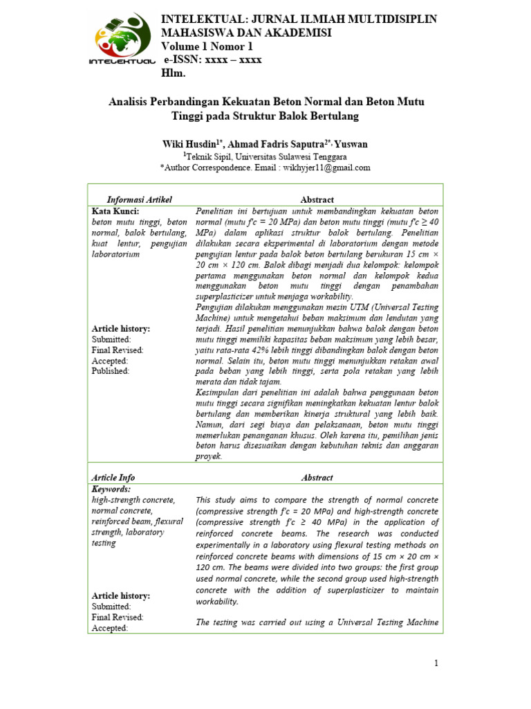 Kekuatan Beton Normal vs Mutu Tinggi | PDF