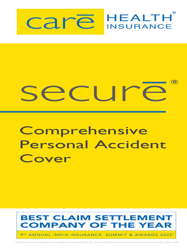 Comprehensive Personal Accident Cover | PDF | Insurance | Hospital