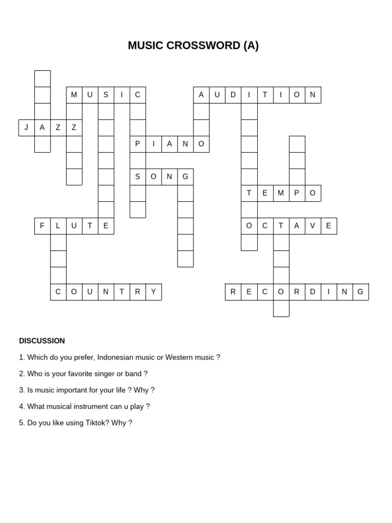 Crossword Music | PDF
