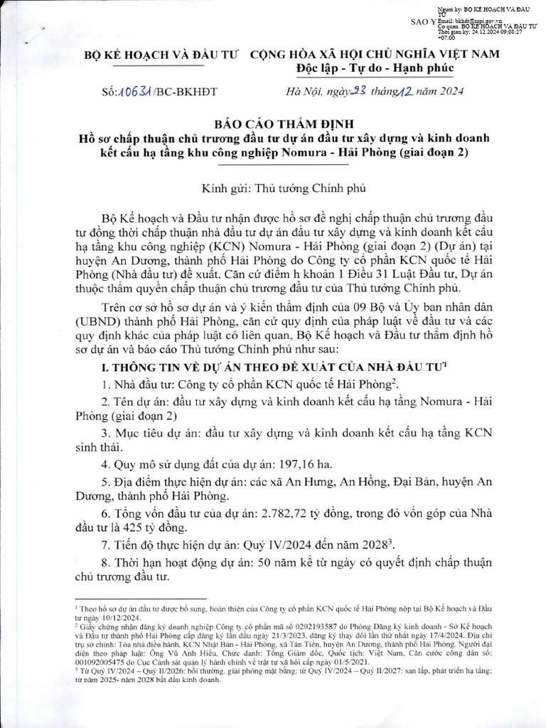 10631.BC - BKHĐT Ho So Chap Thuan Chu Truong Dau Tu DA ĐTXD Va KDKCHT ...